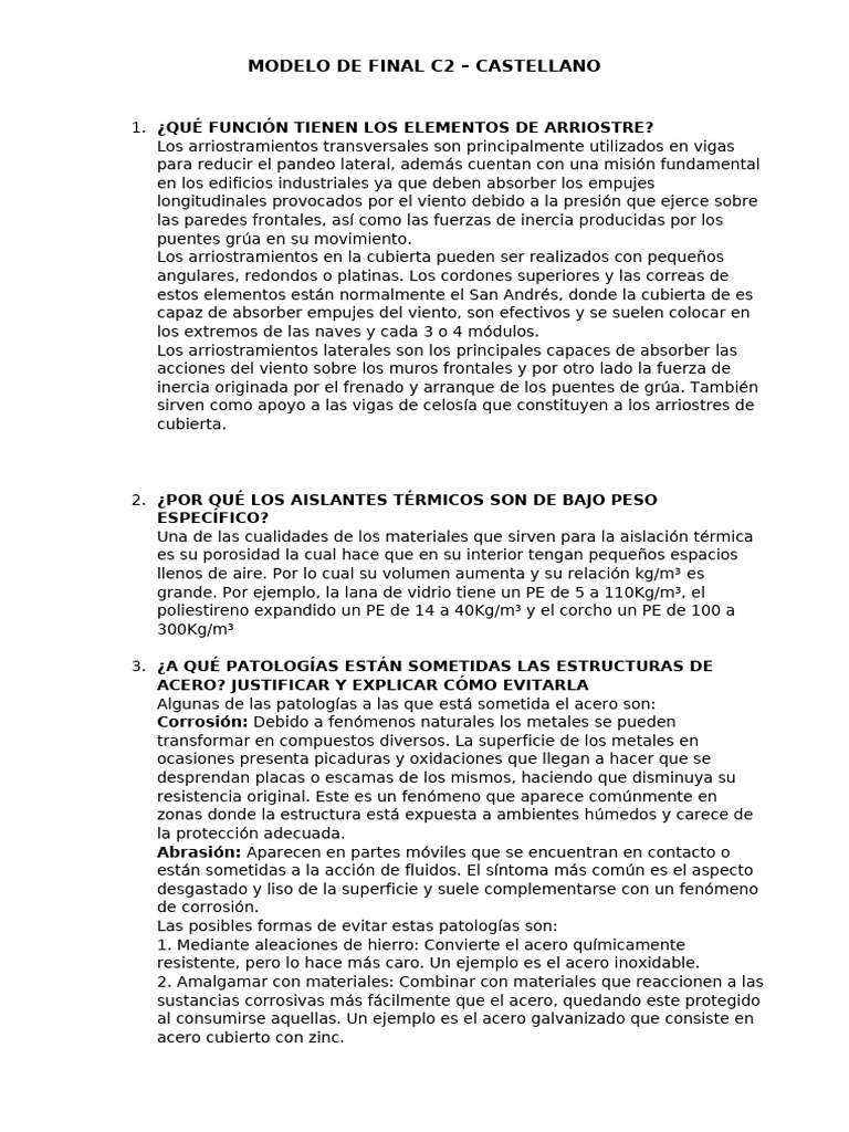 Modelo Final C2 - 2 | PDF | Acero | Corrosión