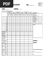 Weekly Cashier Daily Report Template | PDF