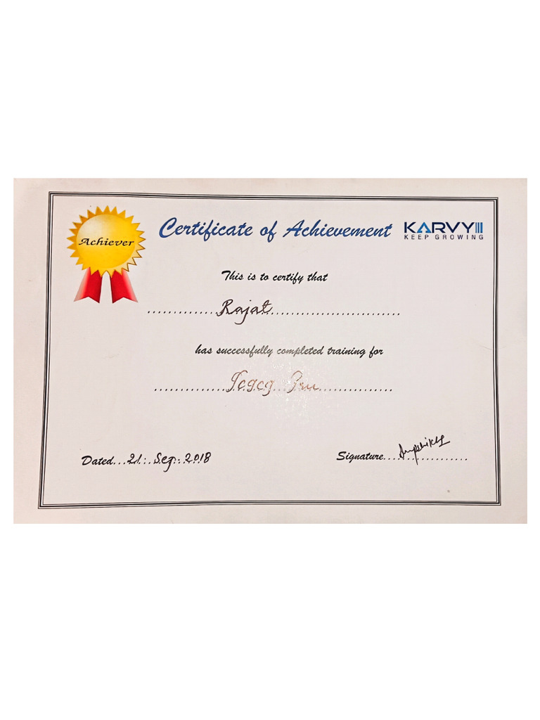 Irdai Certificate | PDF