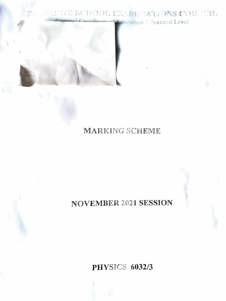 Physics - N2021 P3 MS | PDF