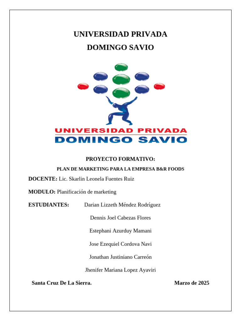 Proyecto Socioformativo Final1 Apa 7.. | PDF | Marketing | Análisis FODA