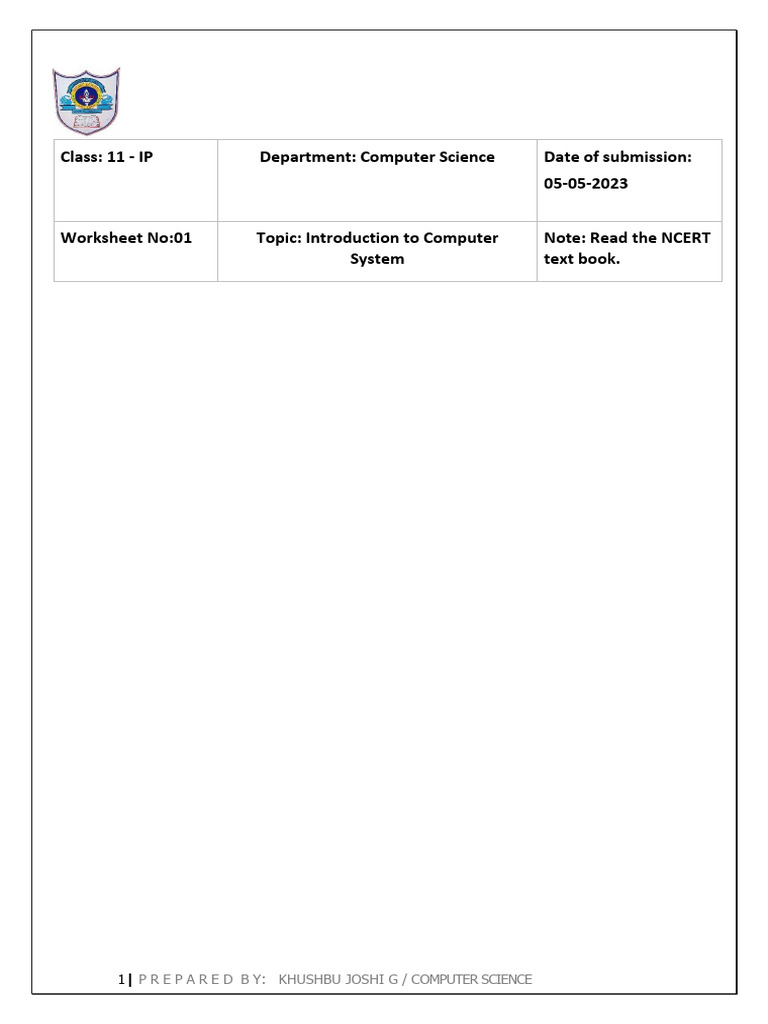 9054067-Class XI-IP-WS1 | PDF