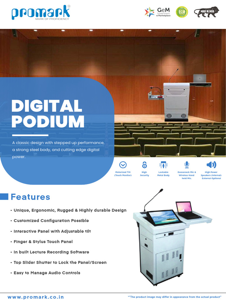 Digital Podium with Interactive Features | PDF