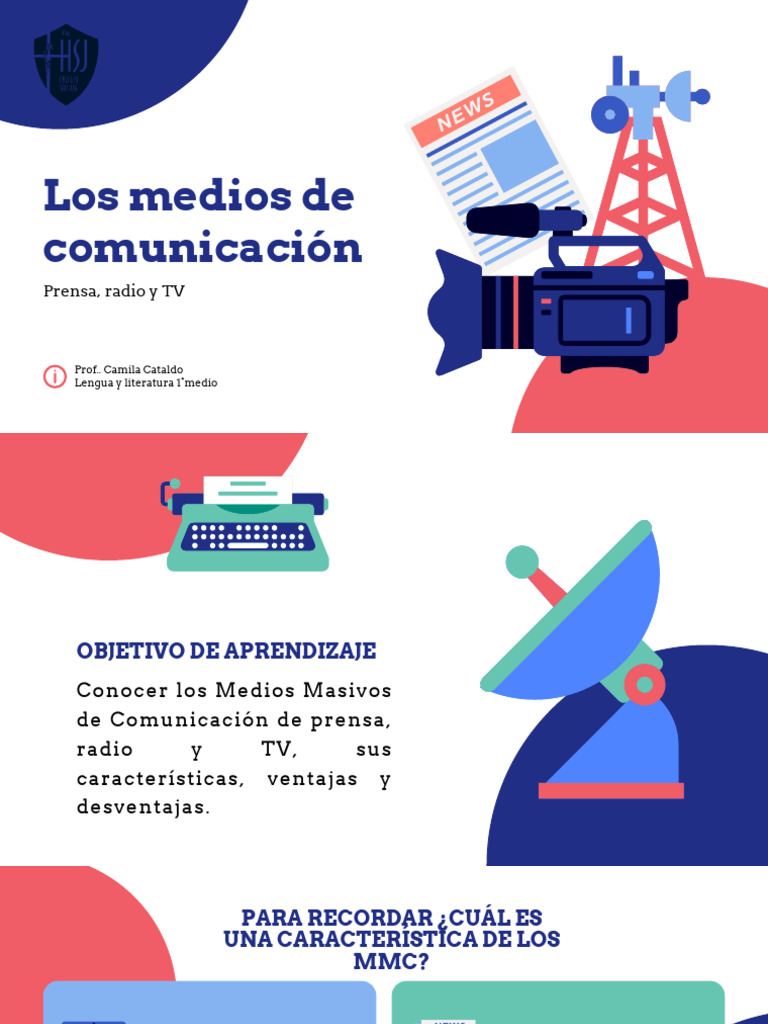 Prensa, Radio y TV Medios Masivos 1 Medio | PDF | Medios de comunicación en masa | Imagen