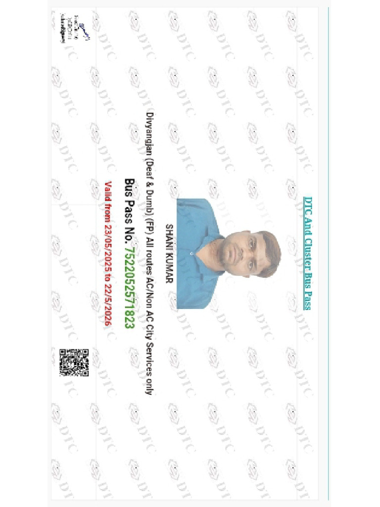 DTC E-Bus Pass | PDF