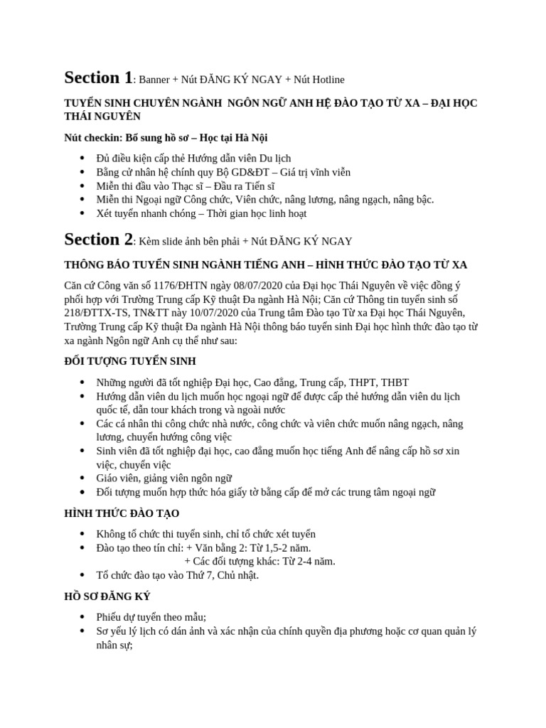 NN Anh - ĐHTN | PDF