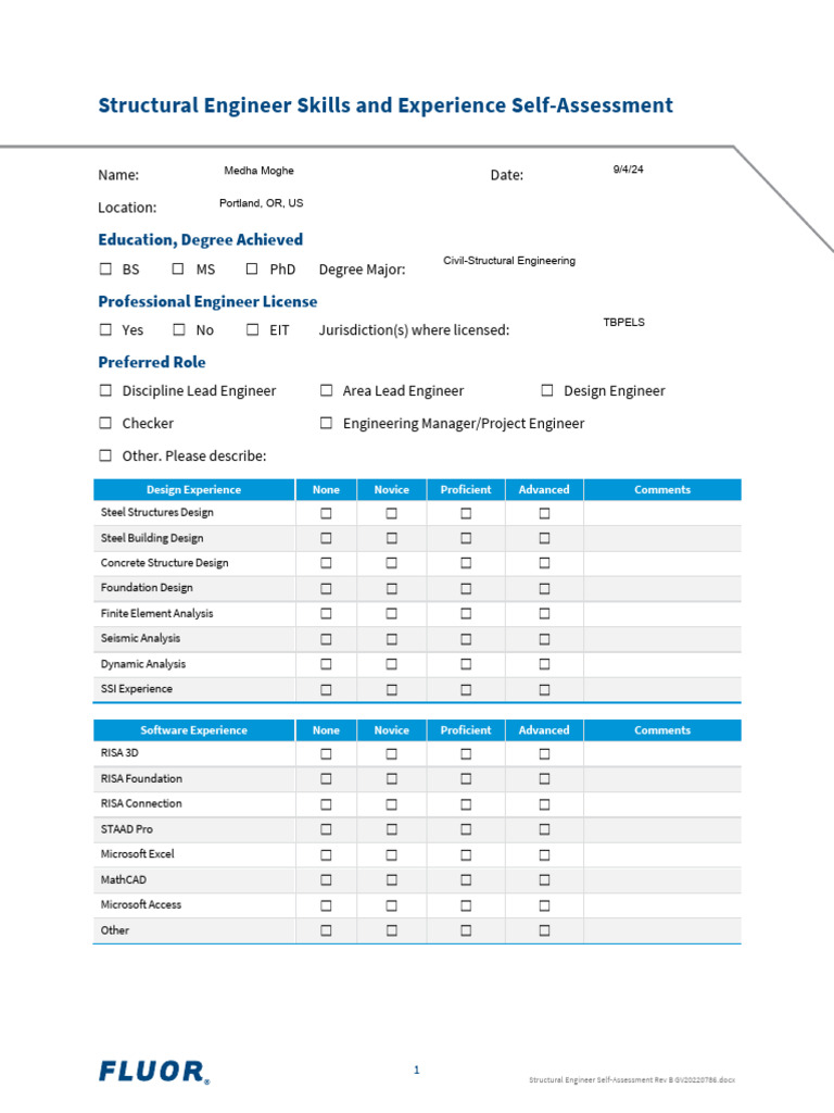 Structural Engineer Skills Assessment | PDF | Structural Engineering ...