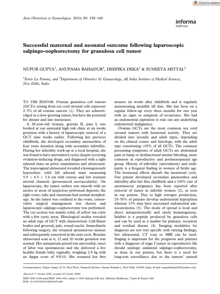 Acta Obstet Gynecol Scand - 2011 - EGGEBØ - An Easy Way To Determine ...