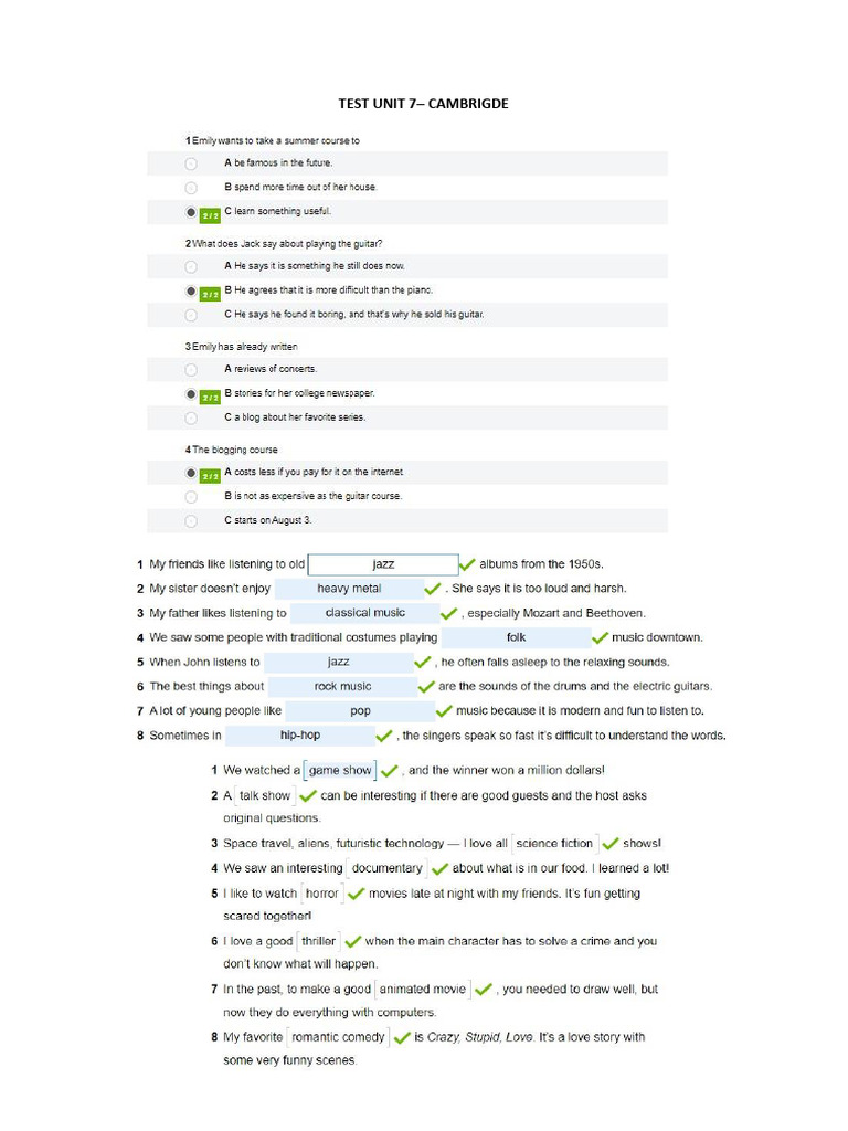 Test Unit 7 | PDF