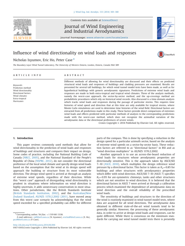 Wind Directionality's Impact on Loads | PDF | Tropical Cyclones | Wound
