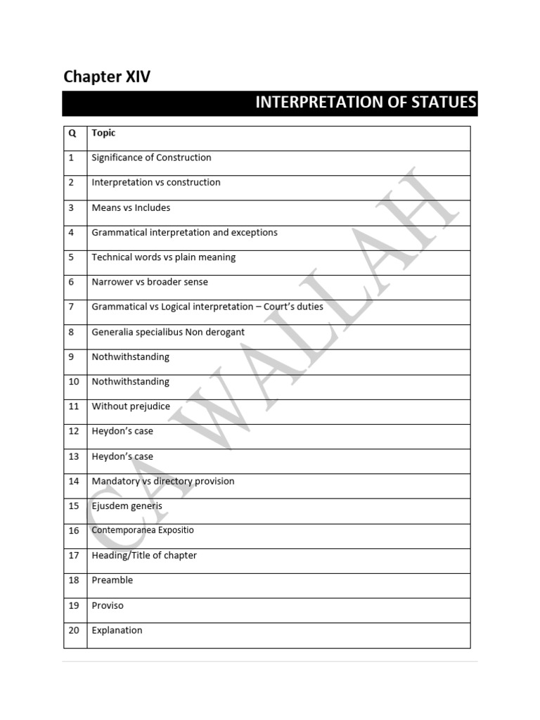 Legal Interpretation and Construction Guide | PDF | Statutory ...