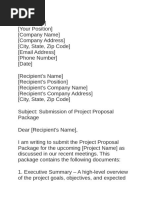 Fee Proposal Template Sample | PDF