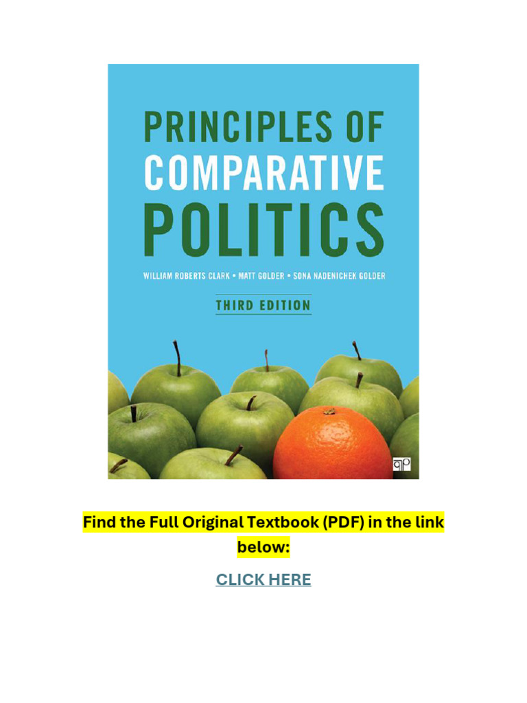 Principles of Comparative Politics 3rd Edition | PDF | Authoritarianism ...