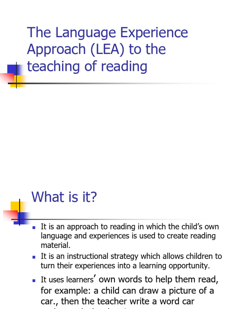 Language Experience Approach Overview | PDF | Learning | Cognition