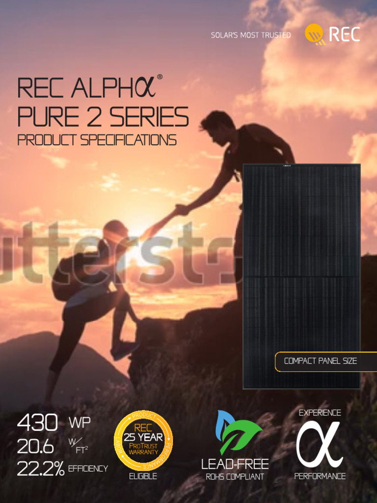 REC Alpha Pure 2 Series Datasheet | PDF | Manufactured Goods ...