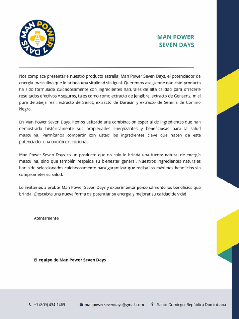 Man Power 7 Days | PDF