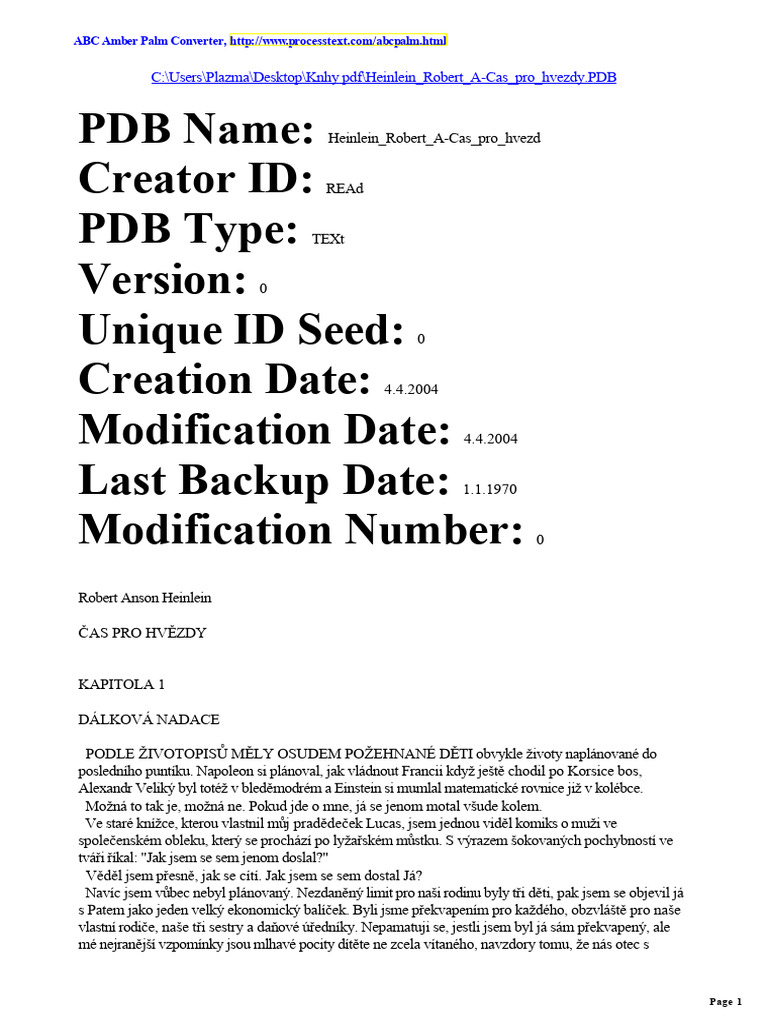 Cas Pro Hvezdy 2 | PDF