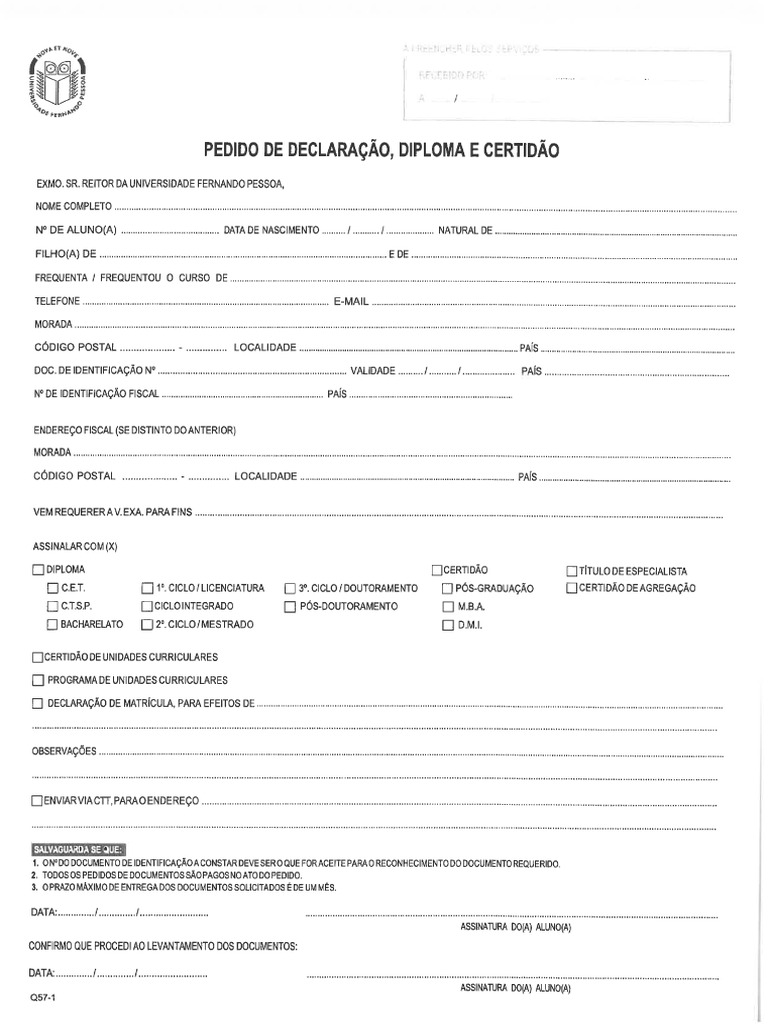 FORMULÁRIO | PDF