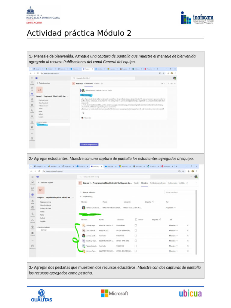 Plantilla Actividad Practica Modulo 2 | PDF