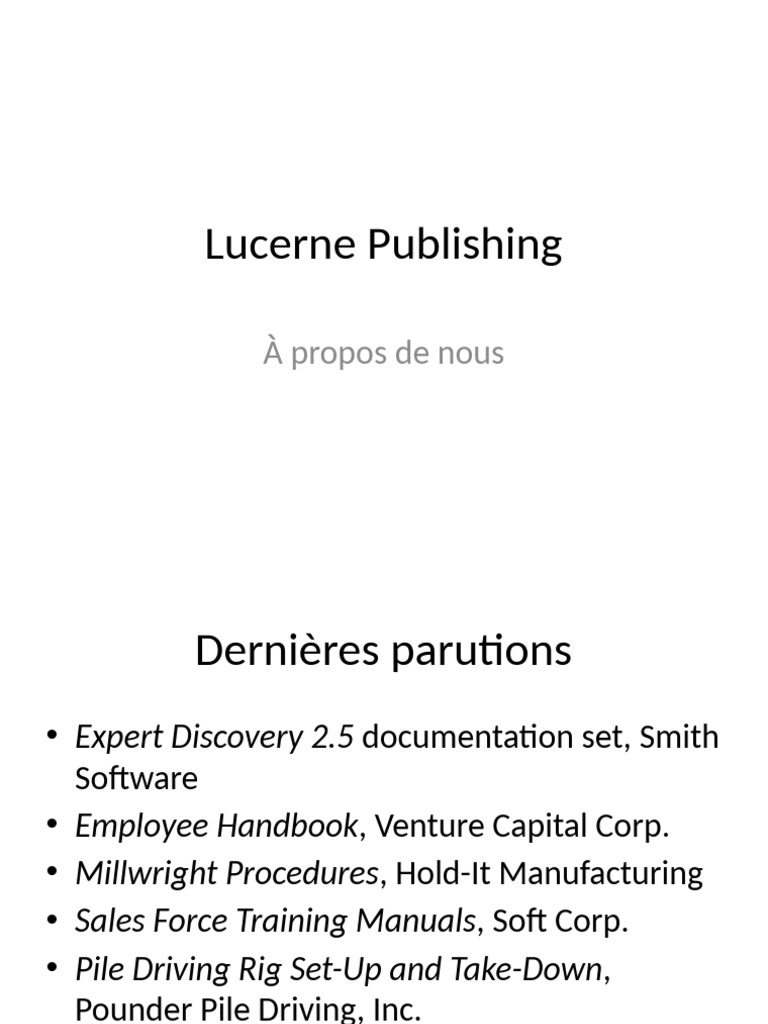 About Lucerne | PDF