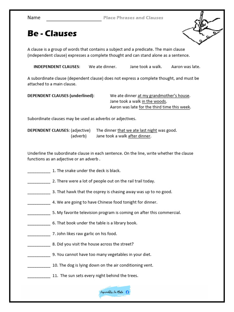 Place Phrases and Clauses | PDF | Clause | Adverb