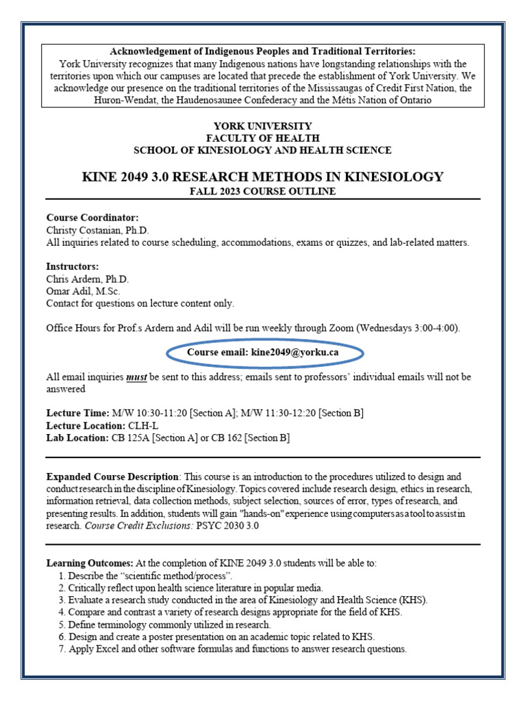 Kine 2049 f23 Adil Ardern | PDF | Academic Dishonesty | Academic Integrity