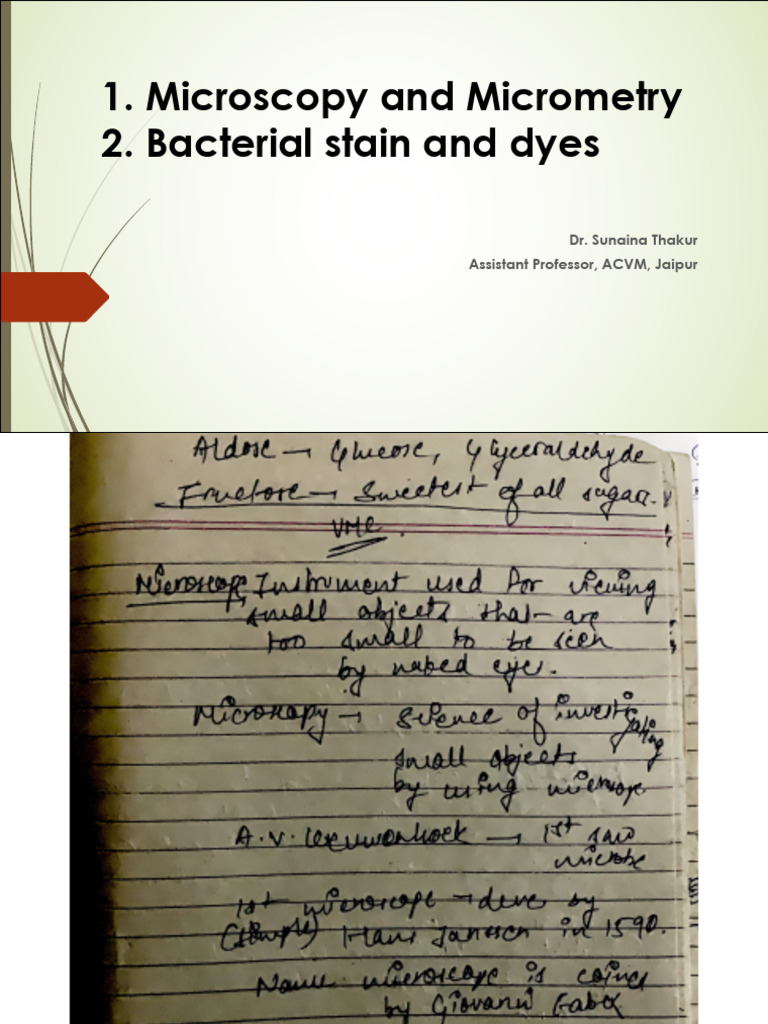 Microscopy and Micrometry | PDF | Staining | Microscope