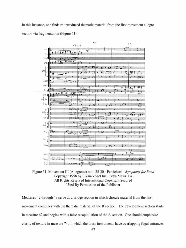 Persichetti - Symphony For Band, III. | PDF