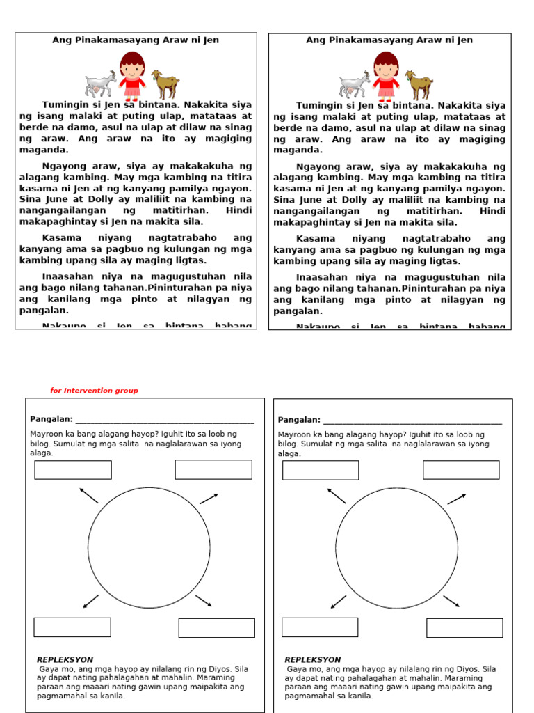 Story& Activity Sheets | PDF