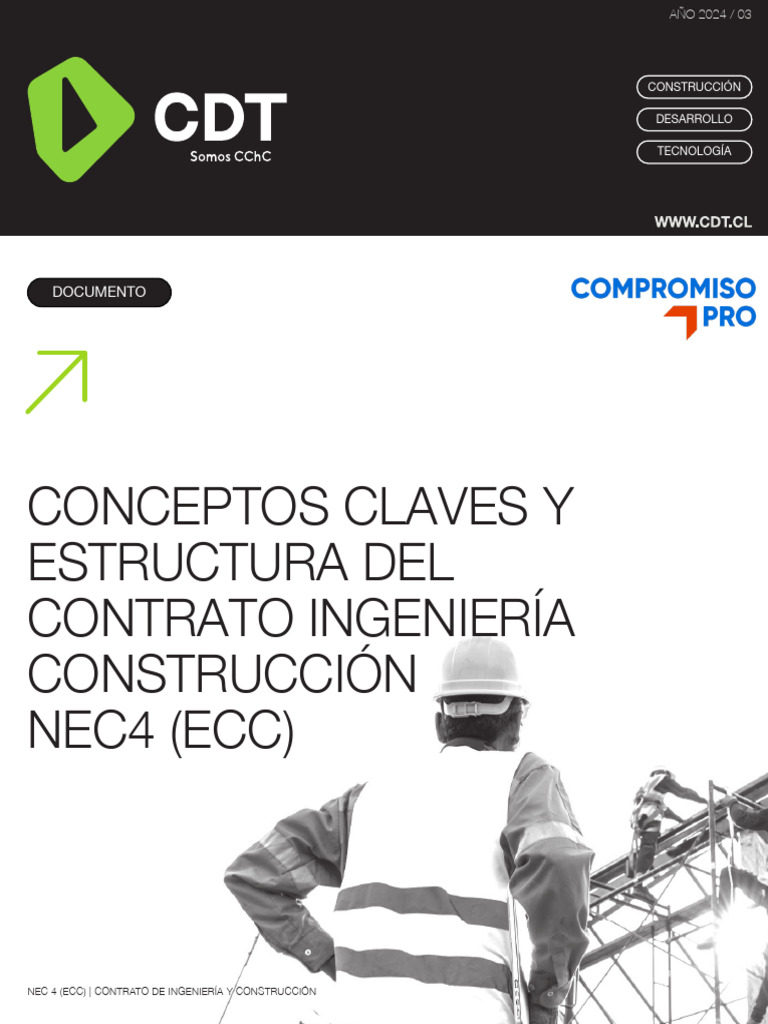 Guía del Contrato NEC4 ECC 2024 | PDF | Riesgo | Gestión de proyectos