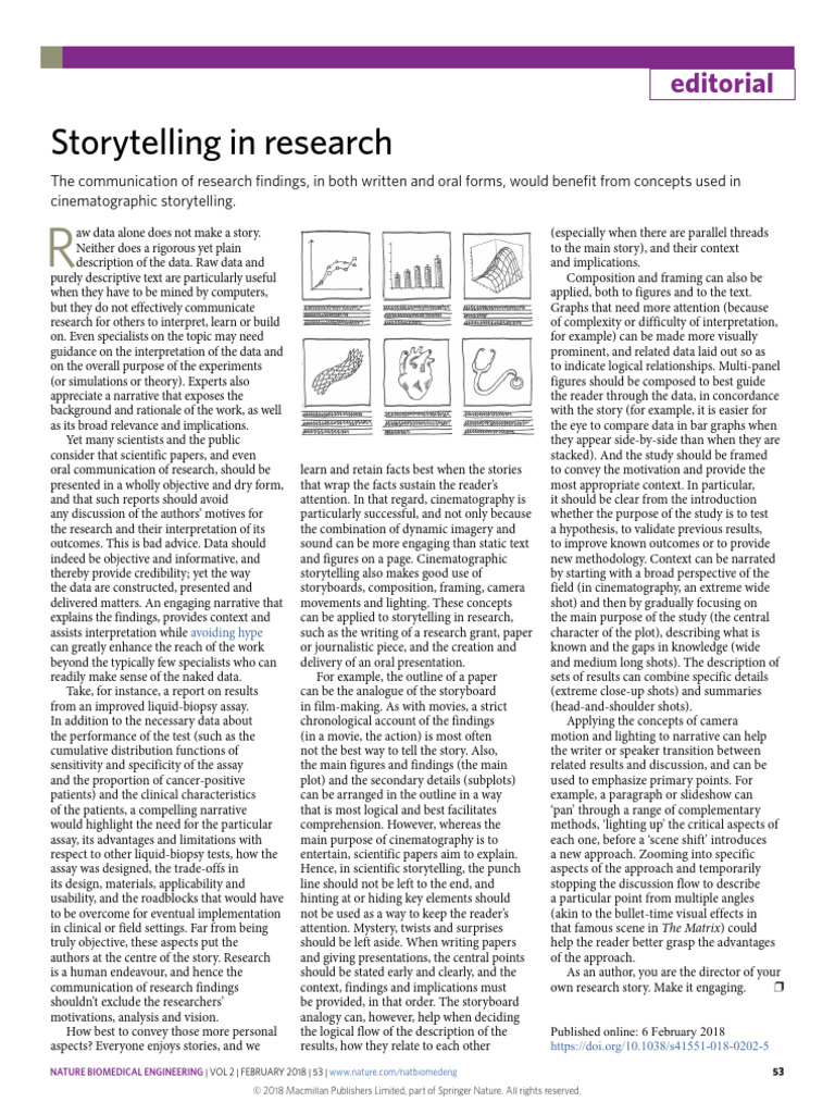 Storytelling Techniques in Research | PDF | Cinematography | Data
