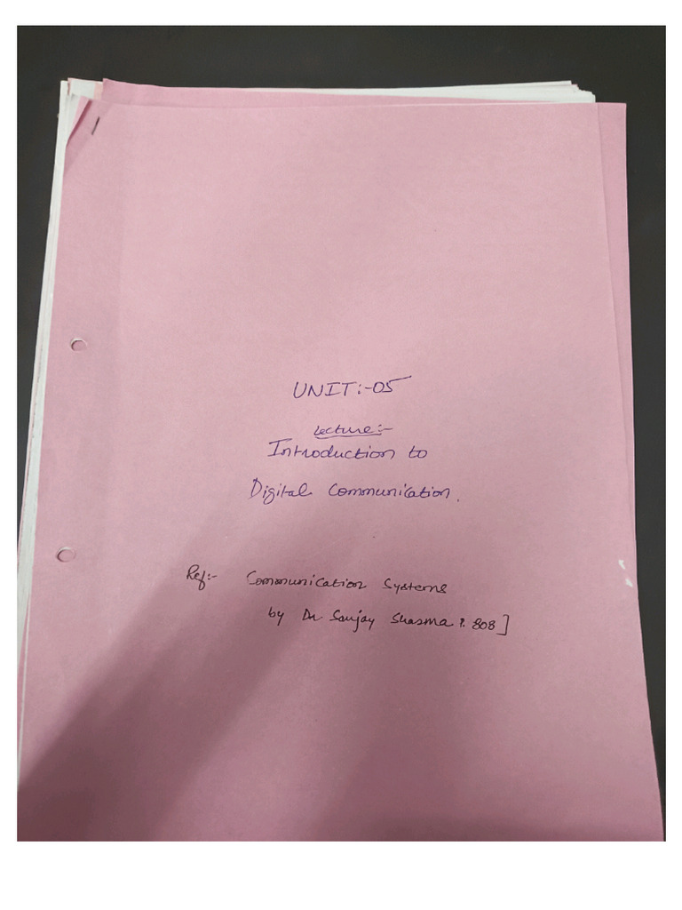 Unit 5 Complete Notes Digital System - 1-13 | PDF