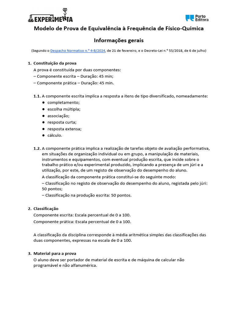 01 Exp9 Modelo Pef2024 Informacoes | PDF | Eletricidade | Luz