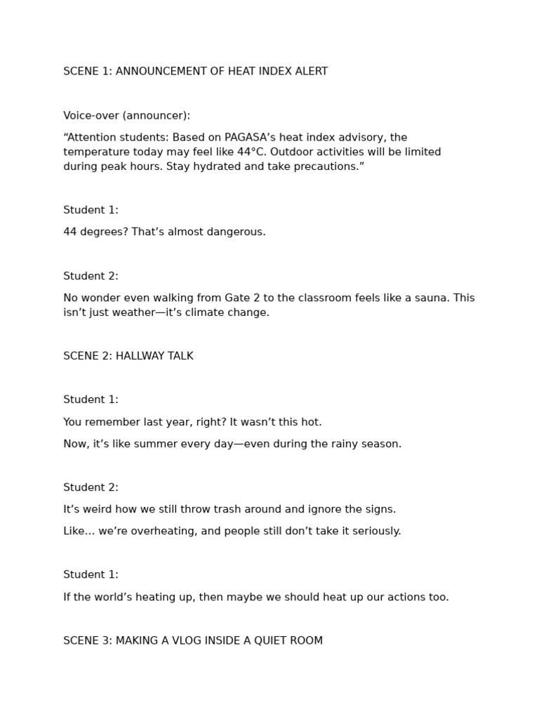 Short Film Draft | PDF