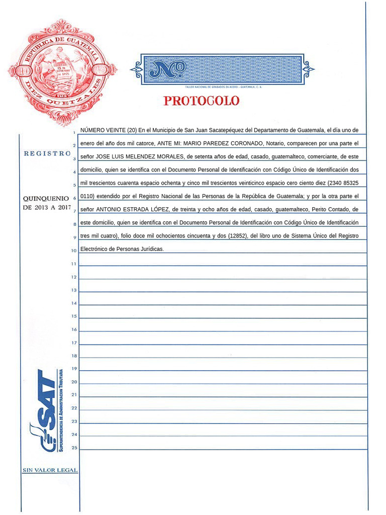 Hoja de Protocolo Editable 2021. | PDF