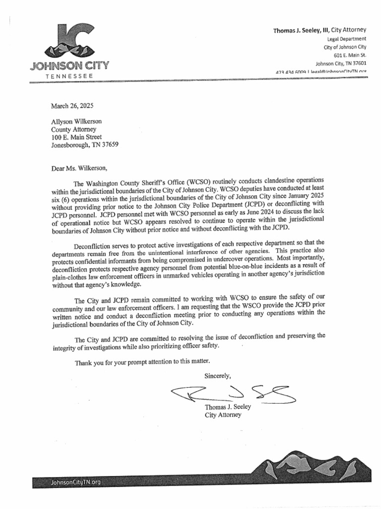 Deconfliction Letters | PDF