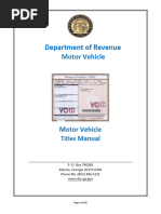Vehicle Title Release Process Explained | PDF | Department Of Motor ...