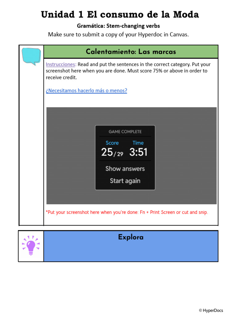 Hyperdoc - Stem Changers - La Moda | PDF | Morphology | Language Mechanics