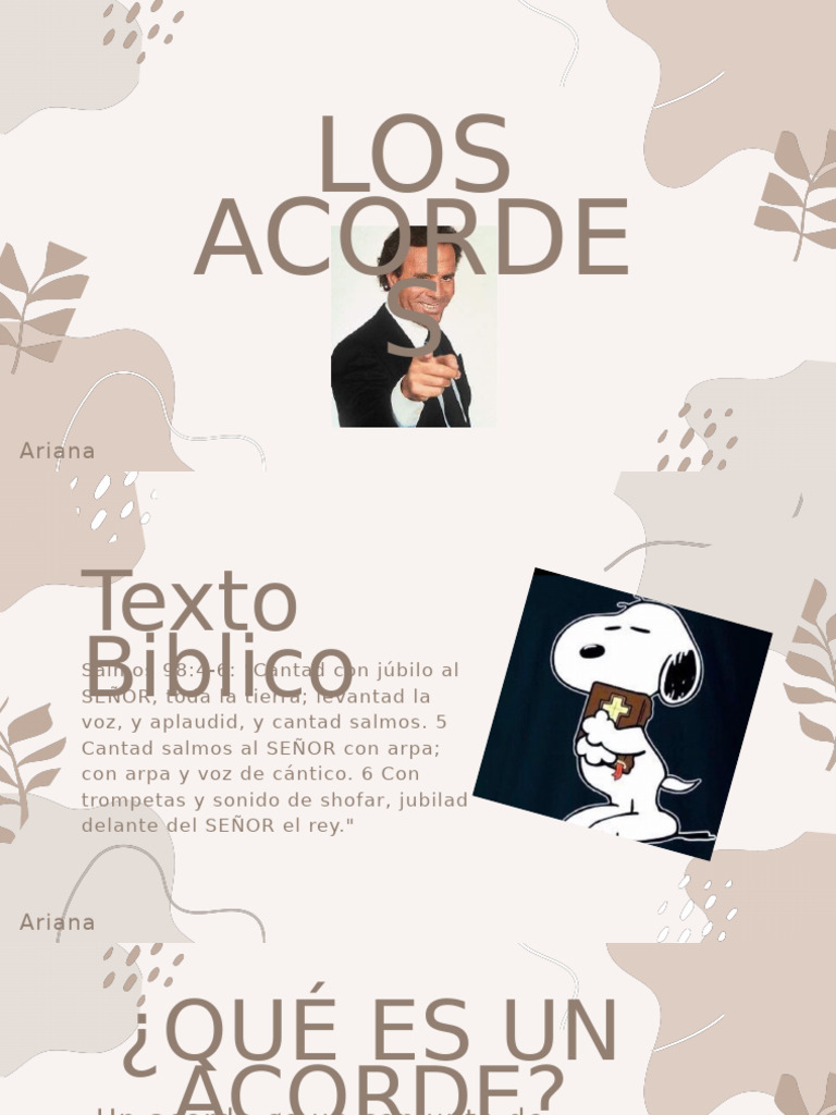 ¿Qué Es Un Acorde D | PDF | Acorde (Música) | Composiciones Musicales
