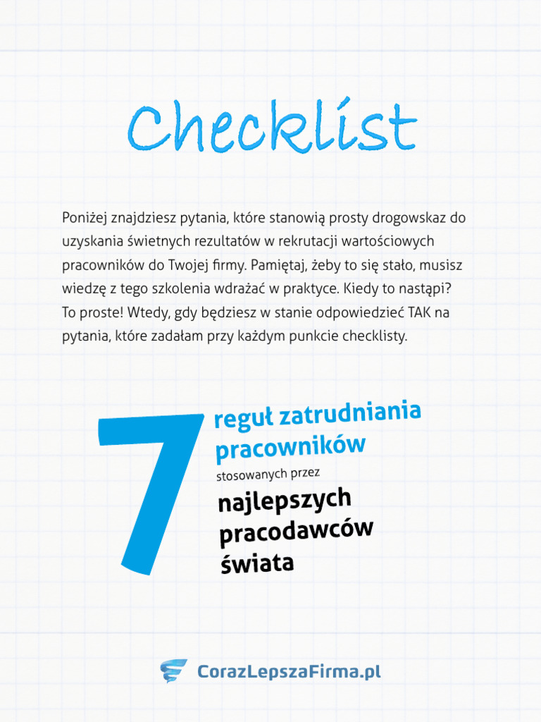 Checklista 7 Regul - Nii9k | PDF