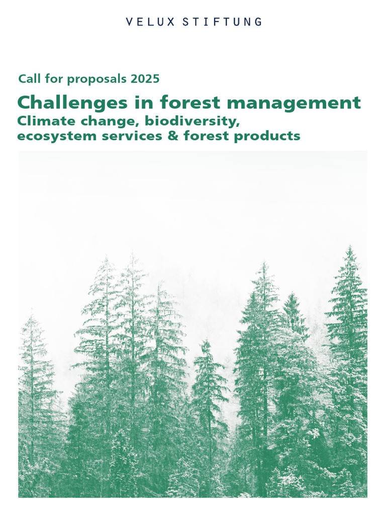 Velux Call for Forest Management Proposals | PDF | Forest Management ...