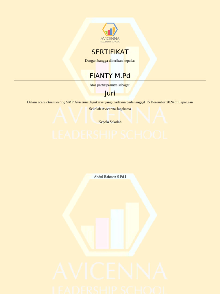 SERTIFIKAT - Ditya | PDF