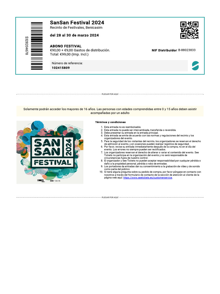 Sansan Festival 2024: Del 28 Al 30 de Marzo 2024 | PDF