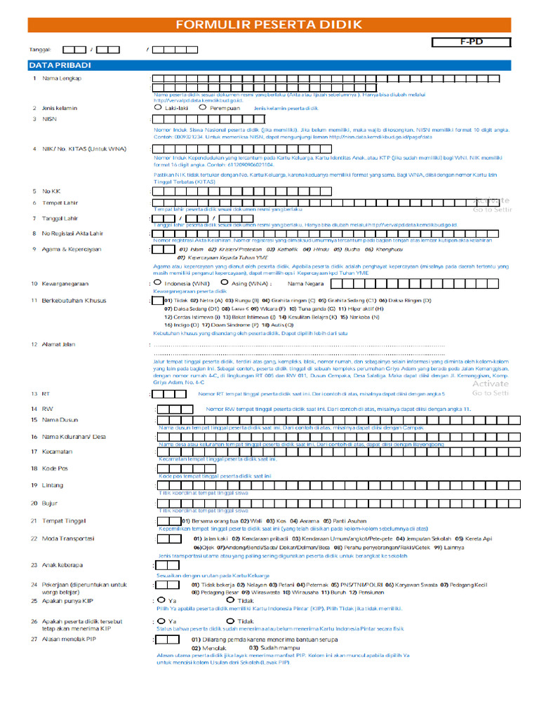 Formulir Edit | PDF