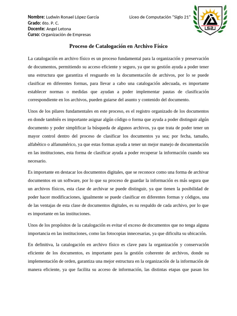 Profe Letona Cap | PDF | Archivo de computadora | Información