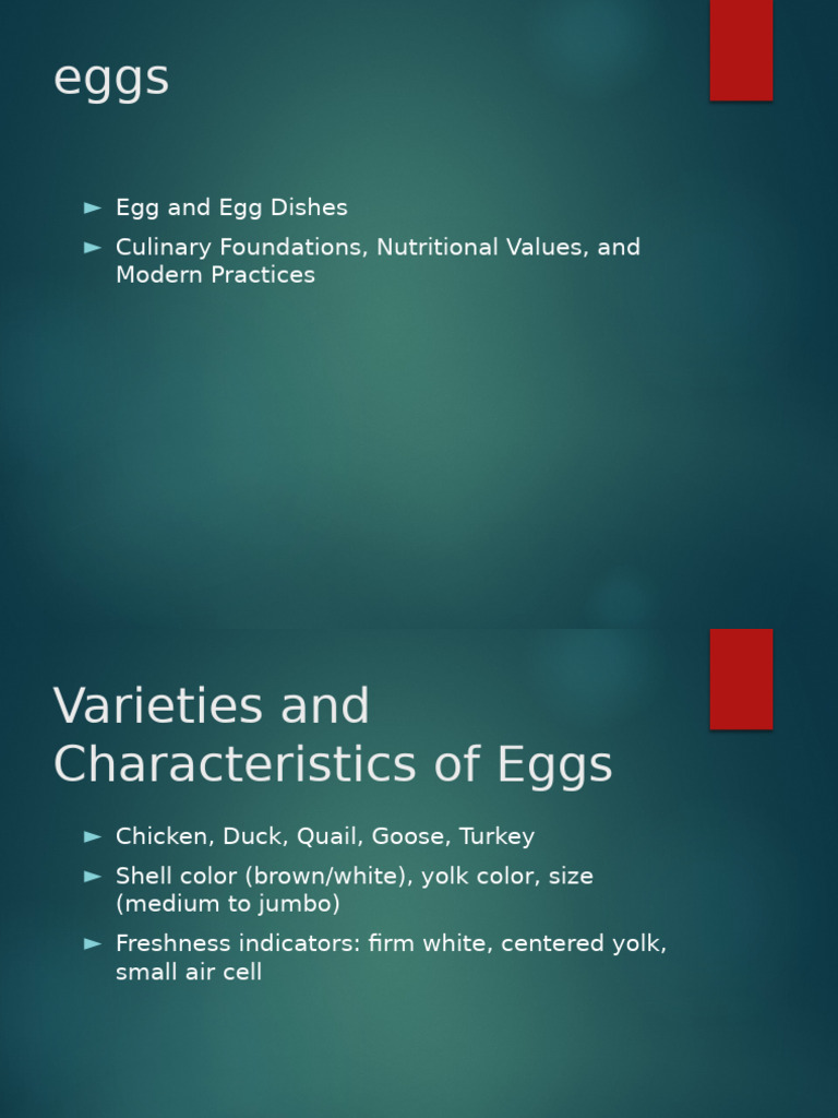 Comprehensive Guide to Eggs and Dishes | PDF | Foods | Cuisine