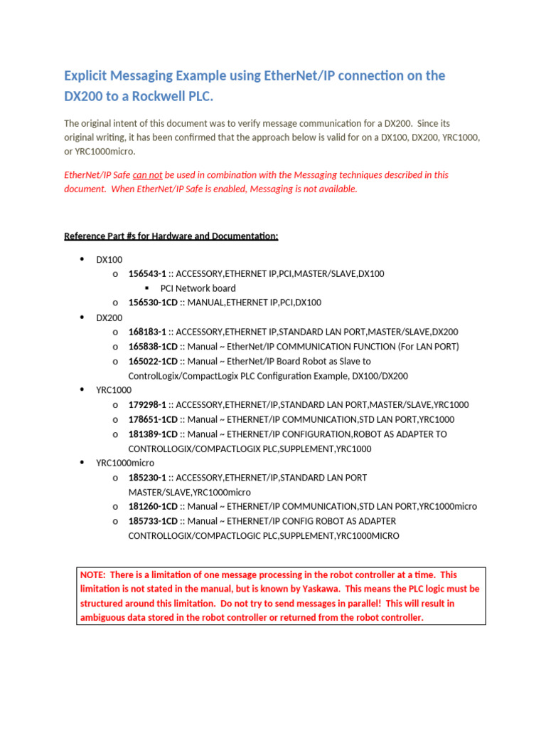 EtherNet/IP Explicit Messaging Guide | PDF | Programmable Logic ...