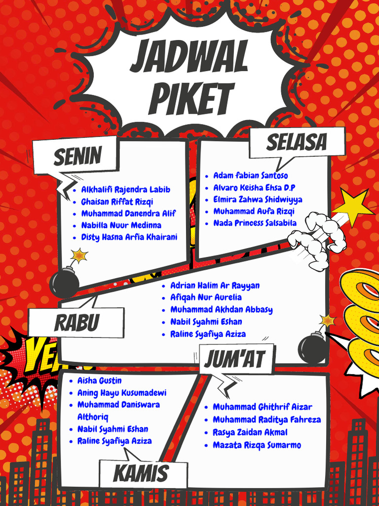 Jadwal Piket 6C | PDF