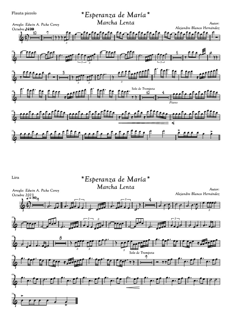 Esperanza de María - Parts | PDF