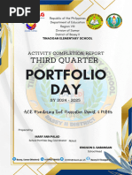 ACR 2nd Quarter Portfolio Day SY 2024 - 2025 | PDF | Behavior Modification | Cognition